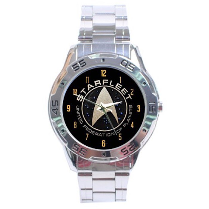 Star Trek Starfleet Gold Logo Stainless Steel Analogue Watch