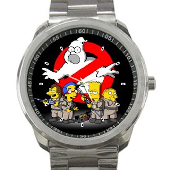 Simpsons Ghostbusters Unisex Sport Metal Watch