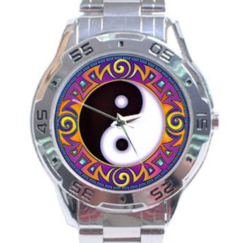 Yin Yang Tribal Analogue Watch Stainless Steel Analogue Watch