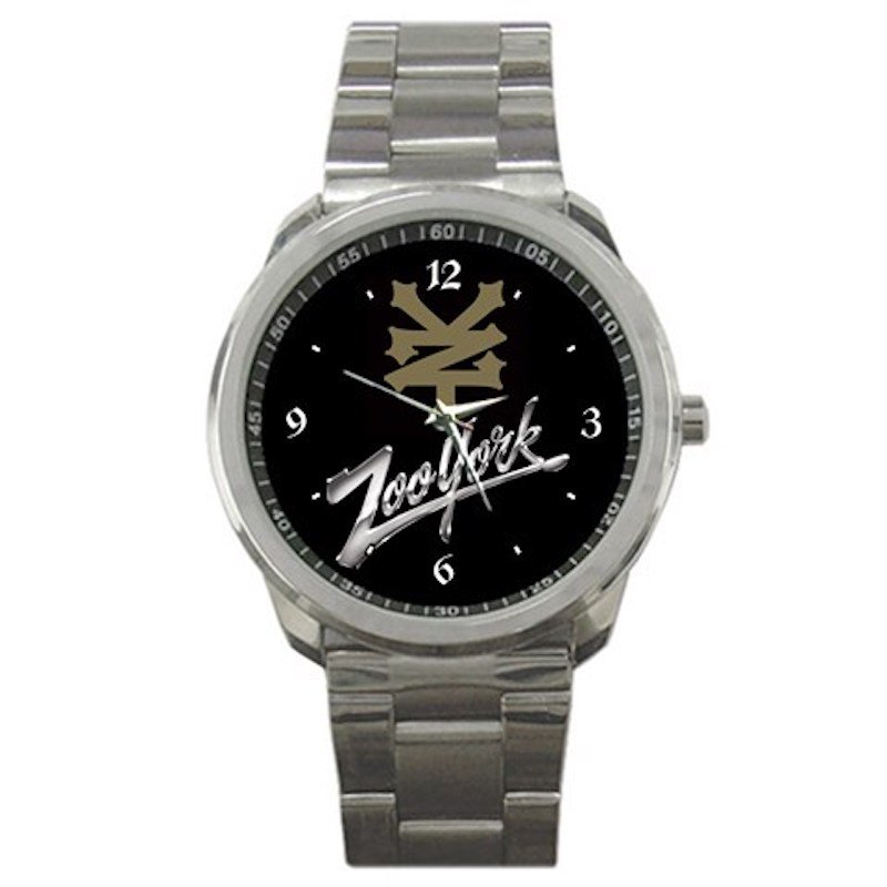 Zoo York Silver & Gold Logo Unisex Sport Metal Watch