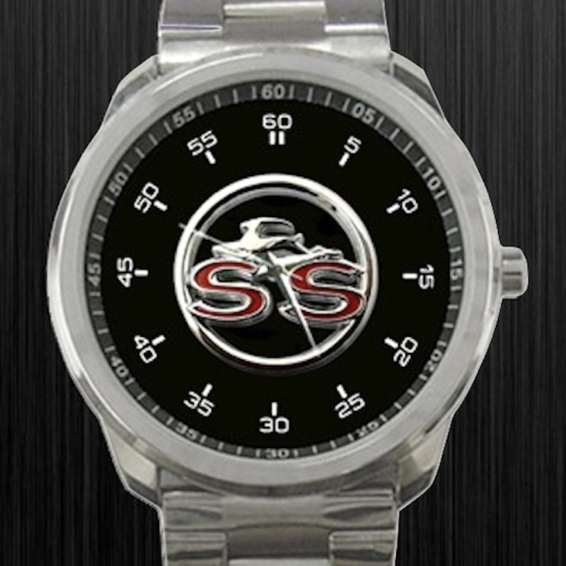 1963 Chevrolet Impala SS Car Logo Unisex Sport Metal Watch