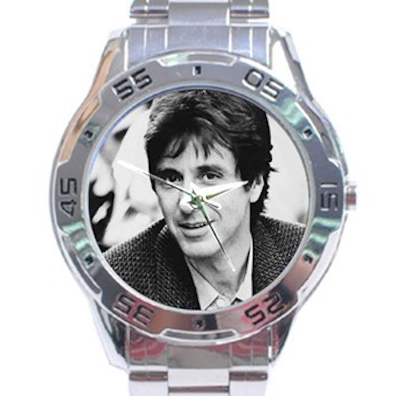Al Pacino In Black & White Color Unisex Stainless Steel Analogue Watch