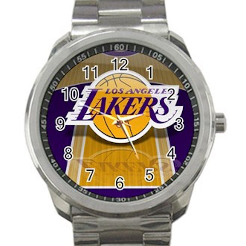 Los Angeles Lakers NBA Basketball Team Unisex Sport Metal Watch