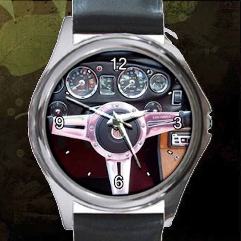 1974 MGB MG Classic Car Steering Unisex Round Silver Metal Watch