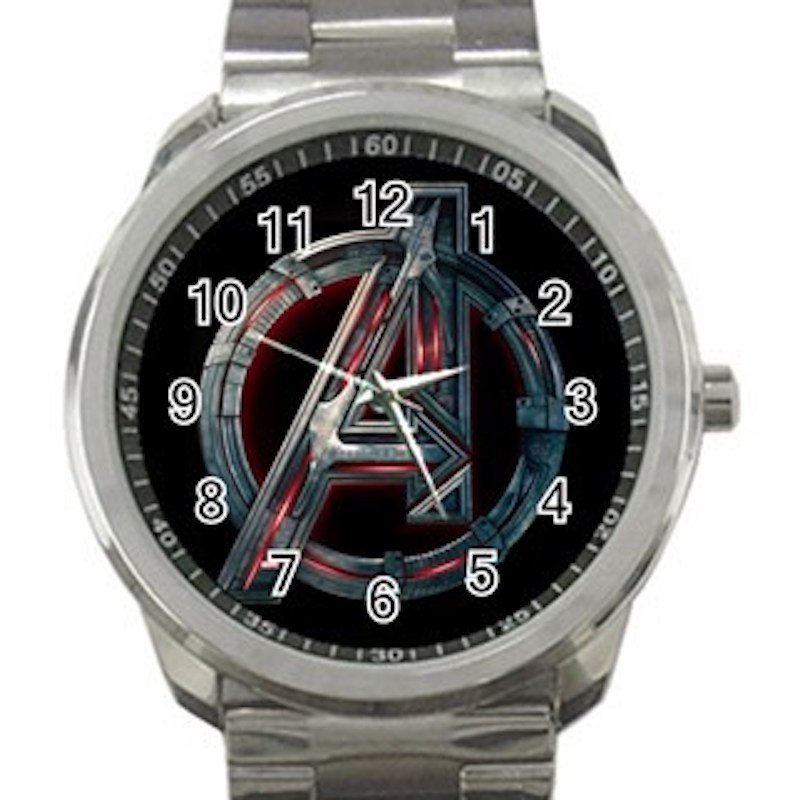 Marvel Avengers Shield Logo Unisex Sport Metal Watch