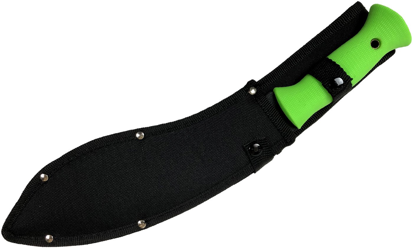 Wartech Zombie Killer Jungle Kukri Machete Knife Full Tang Hi-Vis Green ...