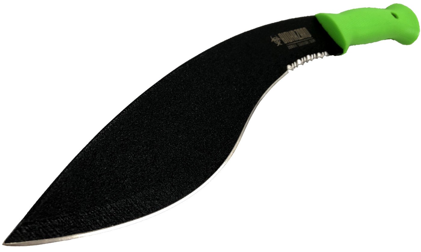 Wartech Zombie Killer Jungle Kukri Machete Knife Full Tang Hi-Vis Green ...