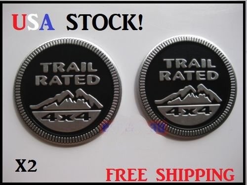 Trail Rated 4x4 Emblem Decal Badge Sticker For Jeep Trail Rated Emblem ...
