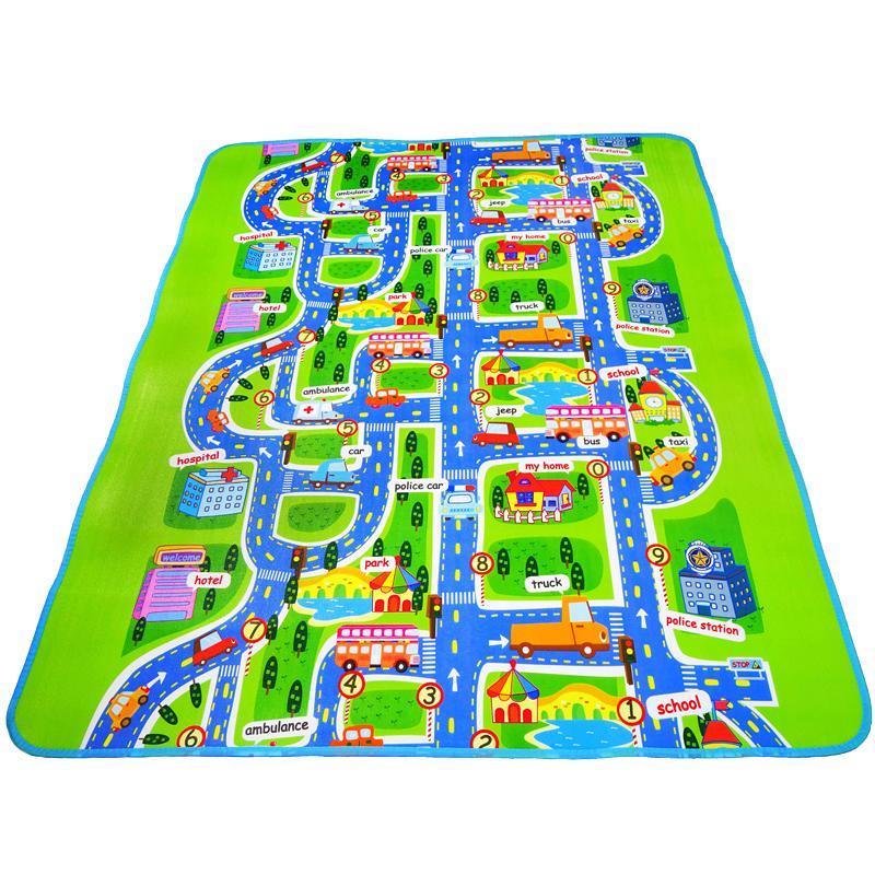 Kids Mat Carpet City Road Baby Children Rugs Crawling Toys Rectangle ...