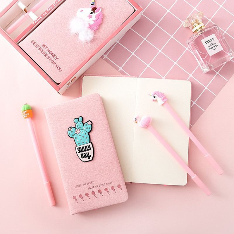 2019 Girls Notebook Diary Flamingo Weekly Planner Cute Calendar Kids ...