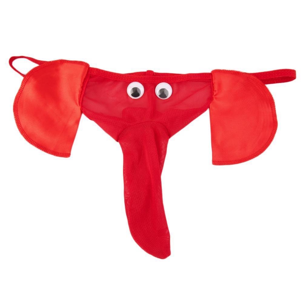 Valentines Party Men Sexy Underwear G String Pants Elephant Nose Thongs ...