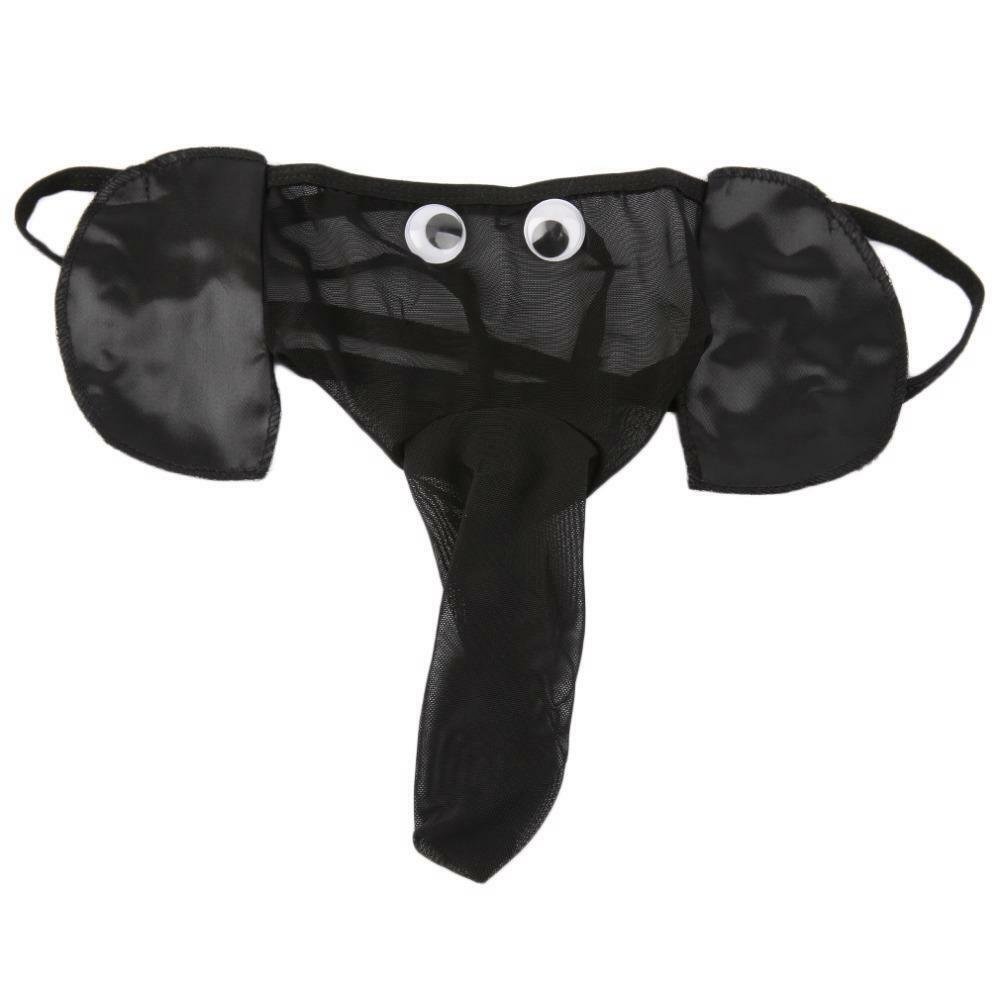 Valentines Party Men Sexy Underwear G String Pants Elephant Nose Thongs ...