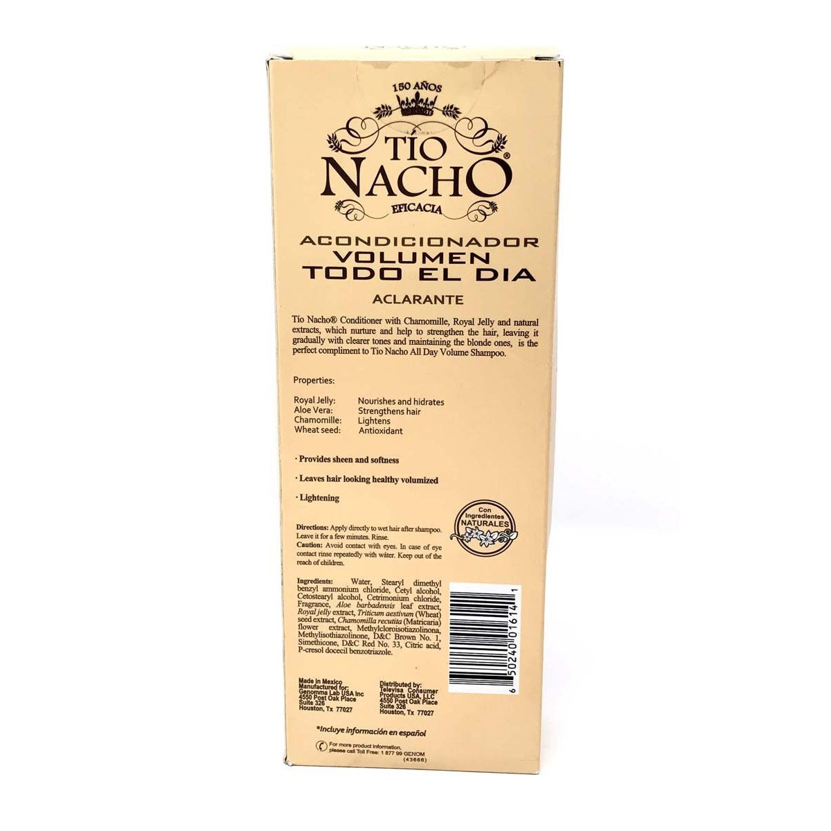 Tío Nacho All Day Volume Natural Lightening Royal Jelly Conditioner, 14 ...
