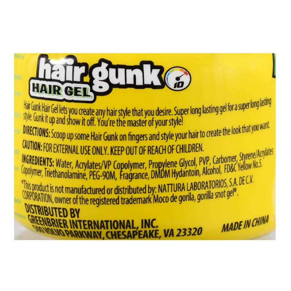Monkey Gunk Ultimate Hold Hair Gel, 6 oz (170g) Hair Gunk