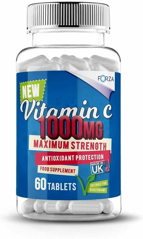 Forza Vitamin C Tablets - Max Strength 1000 mg - Antioxidant Protection ...