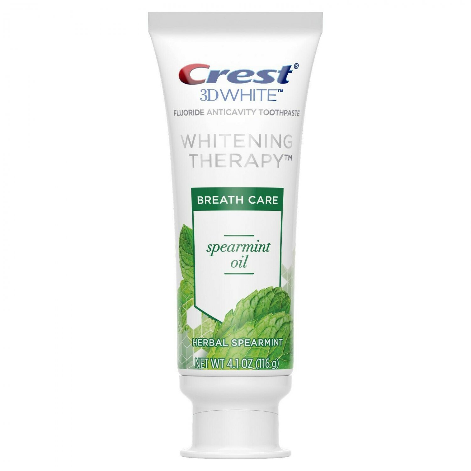 Crest 3D White Spearmint Oil Breath Care Whitening Therapy Toothpaste ...