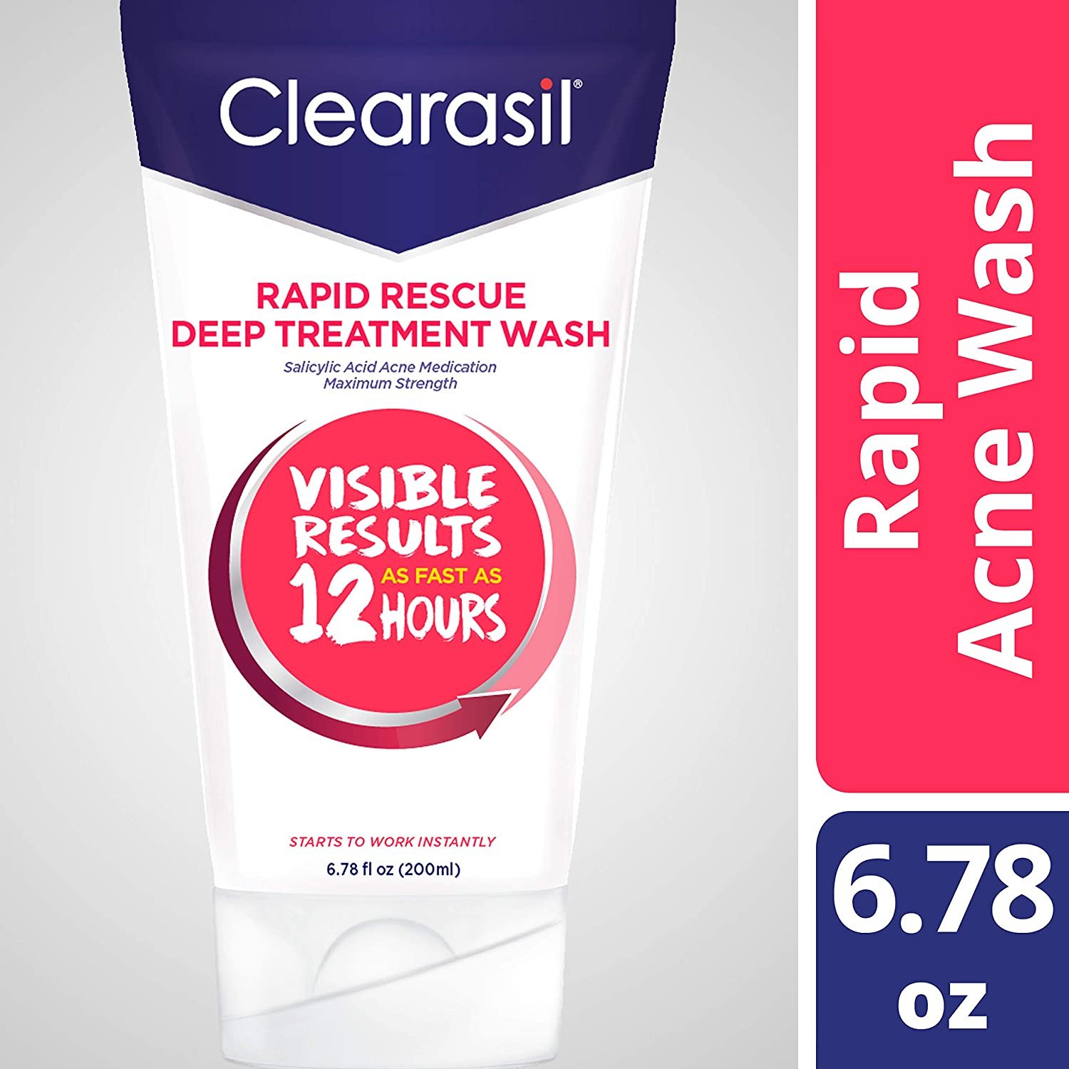 Clearasil Rapid Rescue Deep Treatment Face Wash Salicylic Acne ...