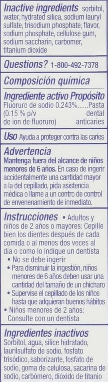 Crest Fresh and White Toothpaste, Peppermint Gleem Paste, 2.9 oz / 82 g ...