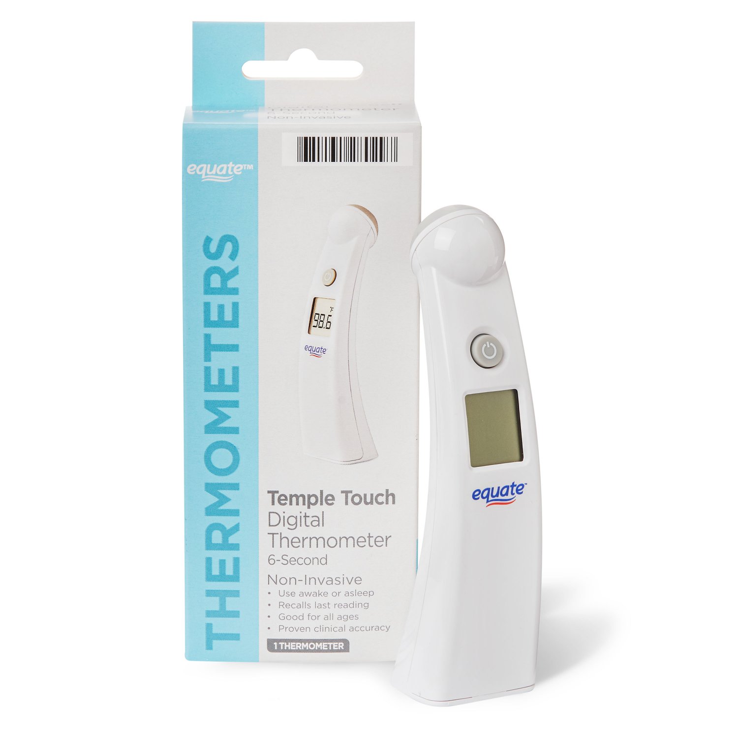 Equate Children's Temple Touch Digital Thermometer 6-Second