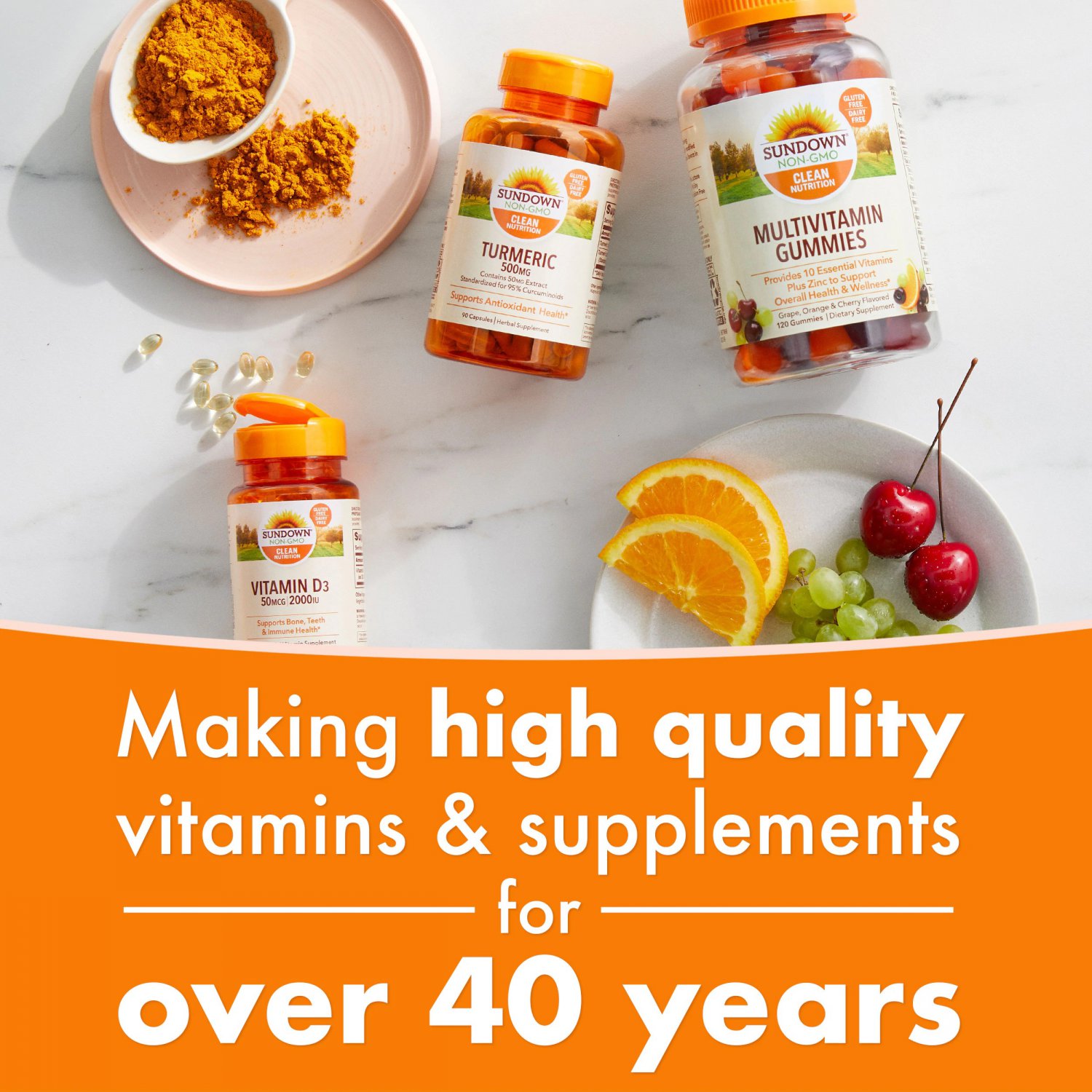 Sundown Naturals Non-GMO Clean Nutrition Vitamin C Orange Flavored ...