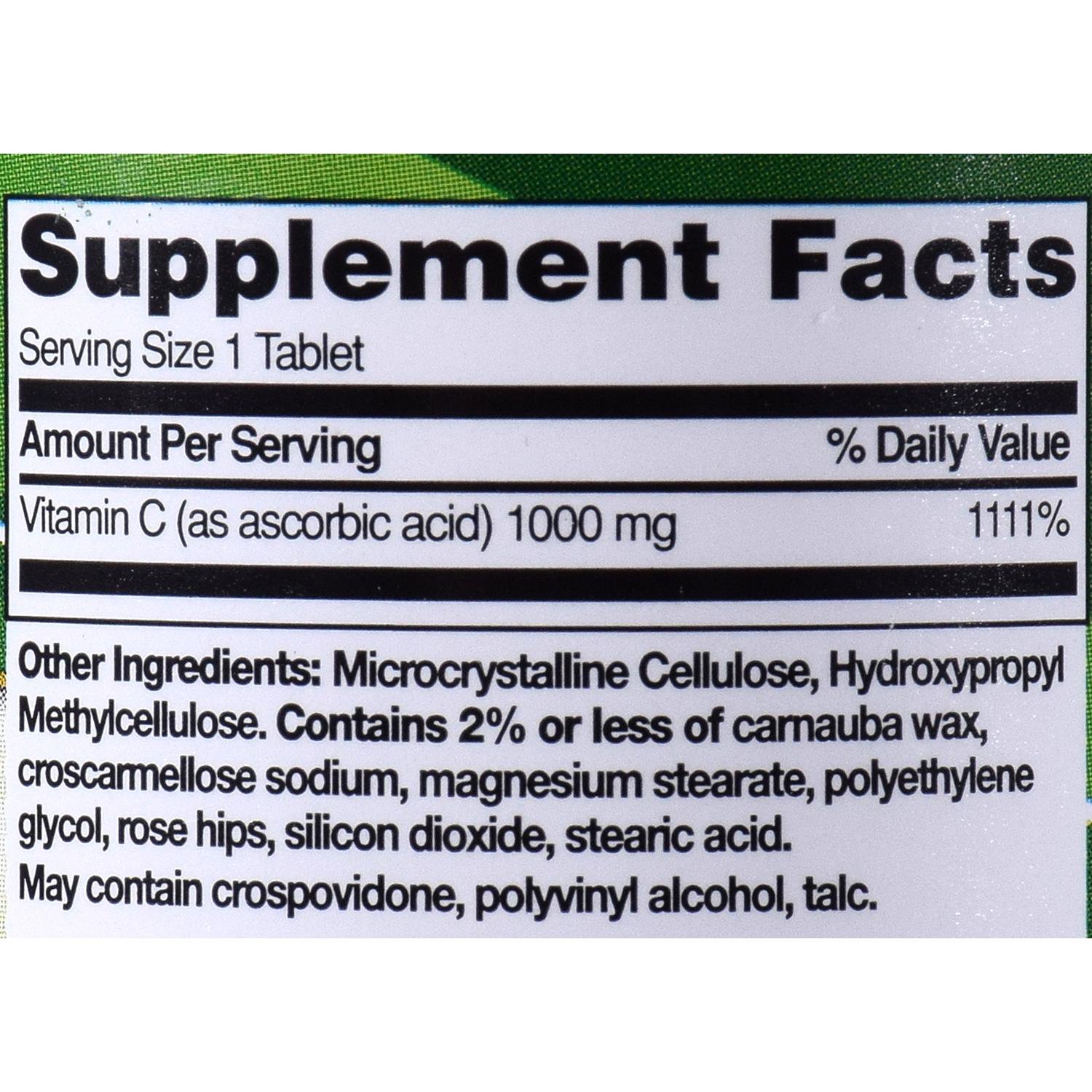 Nature's Measure Vitamin C 1000 mg with Natural Rose Hips, 60 tablets