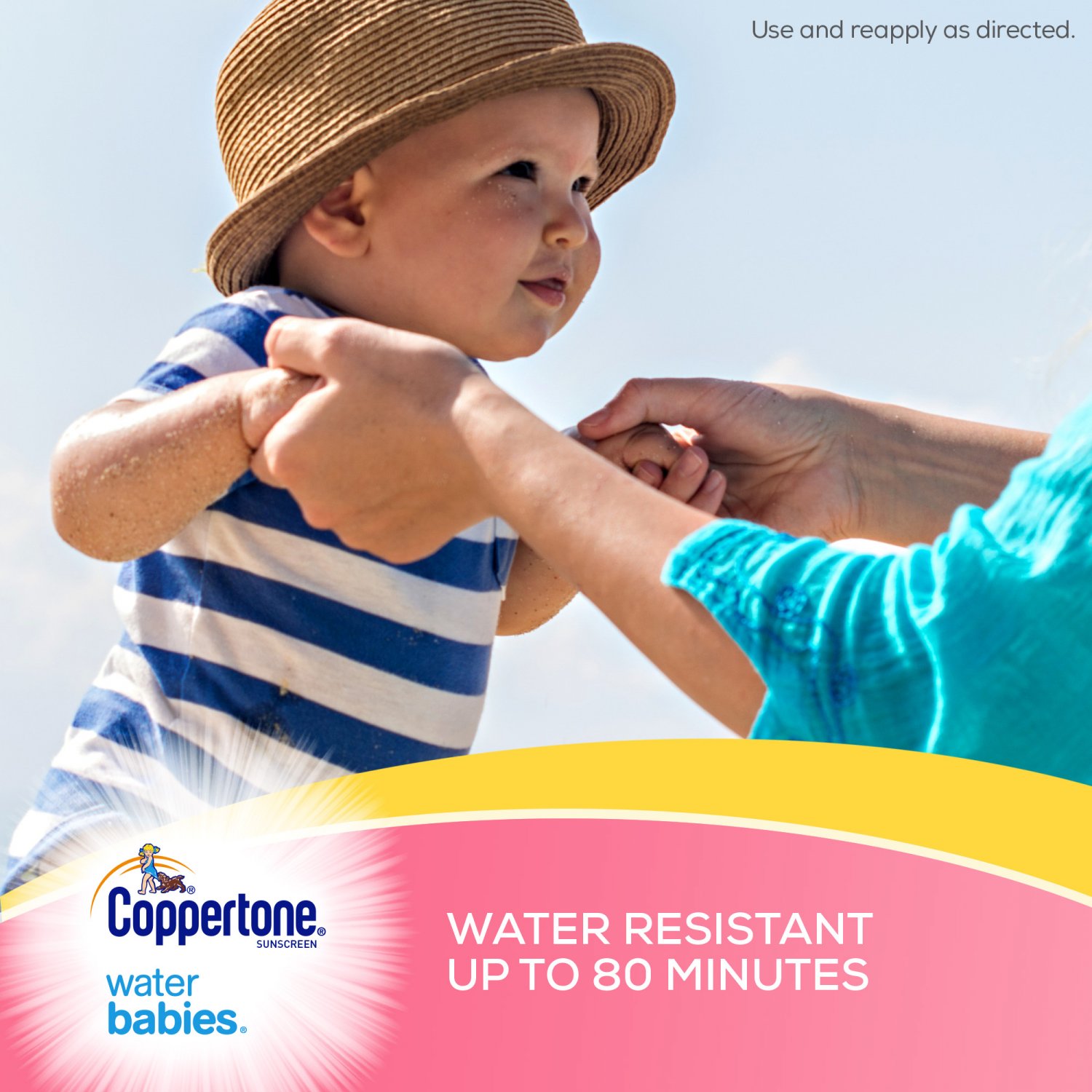 Coppertone Water Babies Sunscreen Lotion SPF 50, 3 fl oz (88 ml)