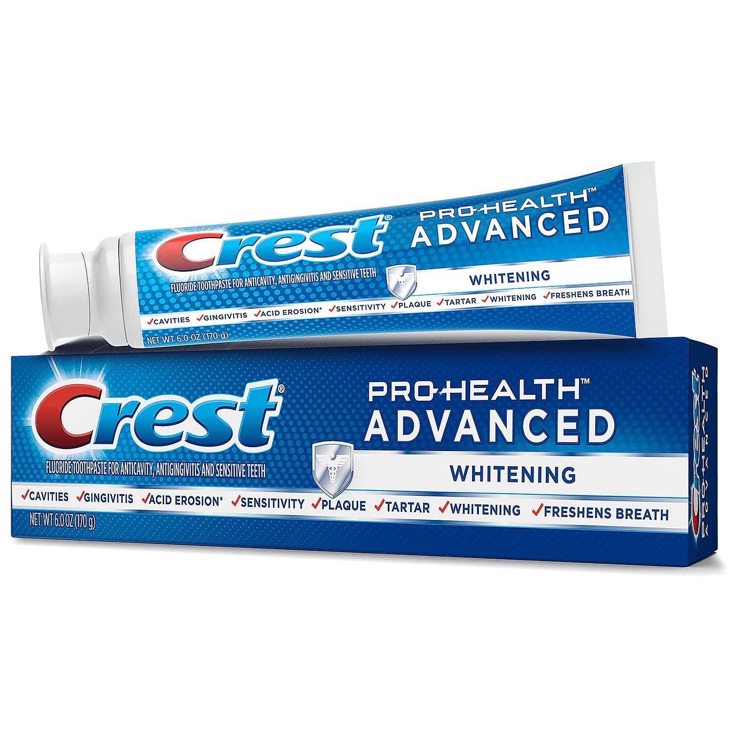 Crest Pro Health Advanced Whitening Fluoride Toothpaste, 6 oz (170 g)