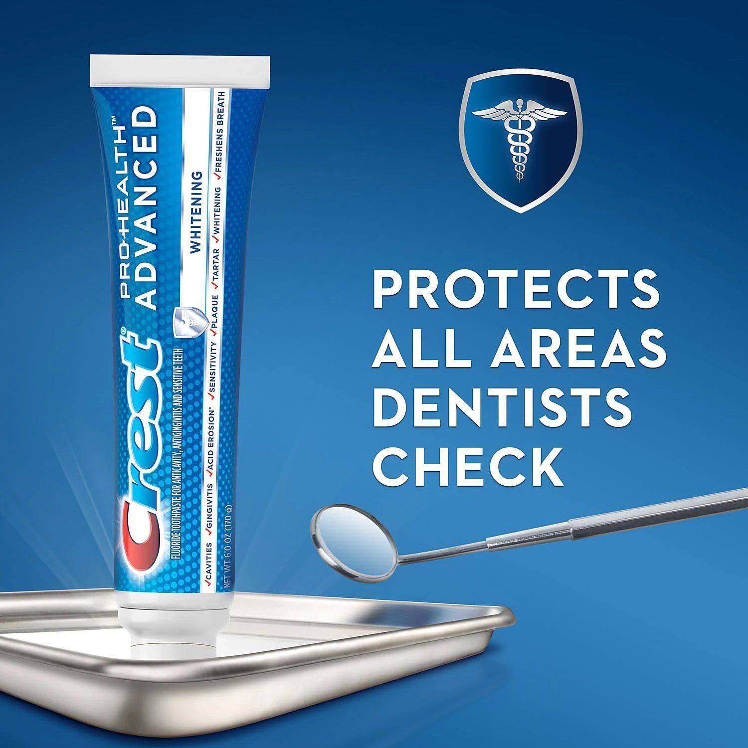 Crest Pro Health Advanced Whitening Fluoride Toothpaste, 6 oz (170 g)