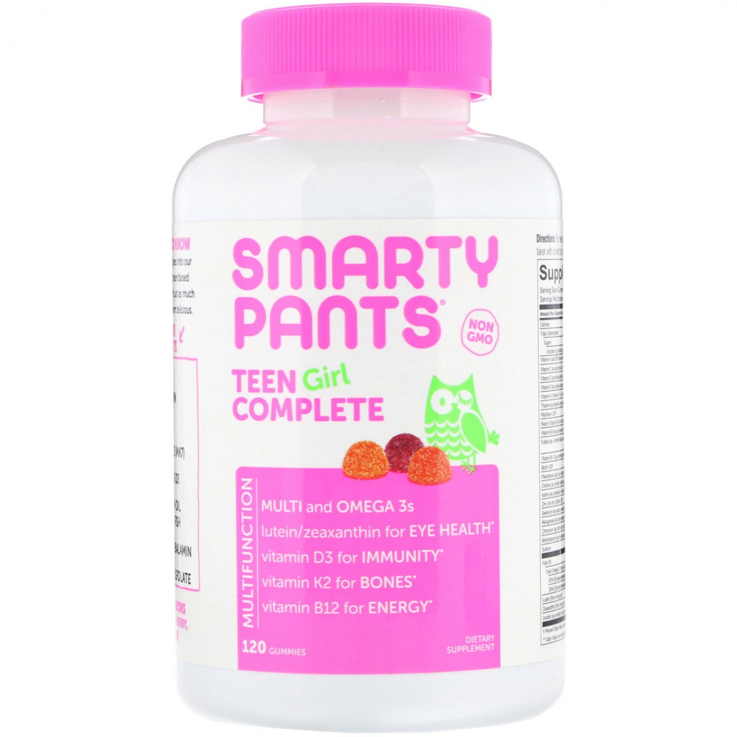 Smarty Pants Teen Girl Formula Gummy Multivitamins, 120 Gummies, EXP 04 ...