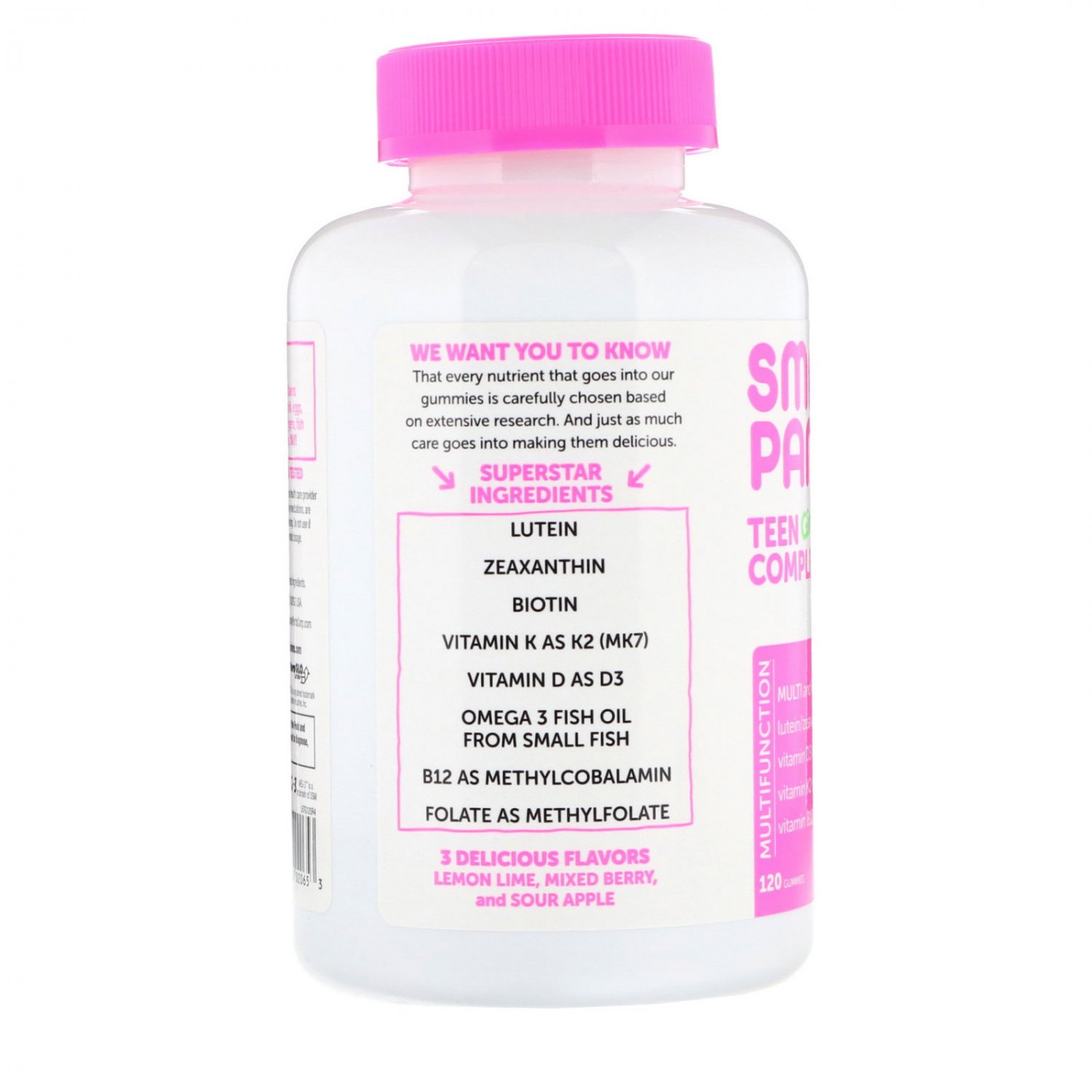 Smarty Pants Teen Girl Formula Gummy Multivitamins, 120 Gummies, EXP 04 ...