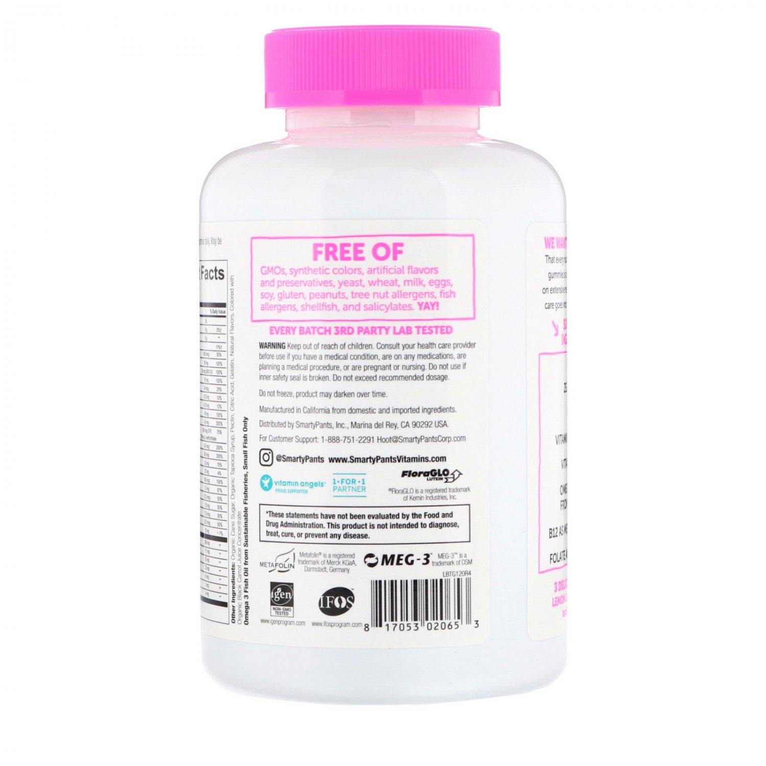 Smarty Pants Teen Girl Formula Gummy Multivitamins, 120 Gummies, EXP 04 ...