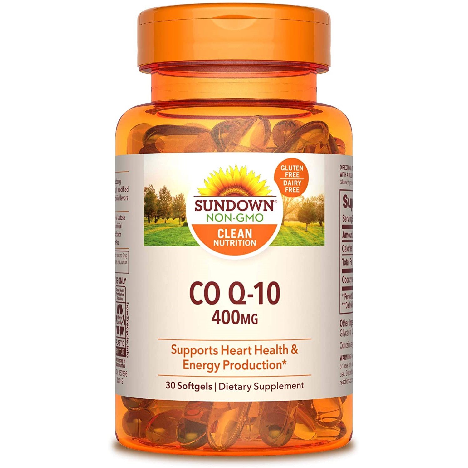 Sundown Co Q-10, 400 mg, 30 Softgels, Non-GMO