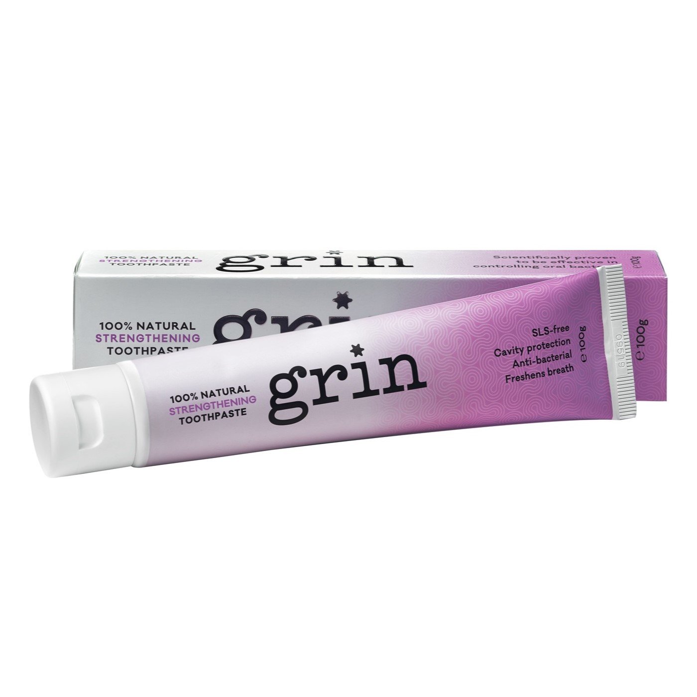 Grin Natural Strengthening Fluoride Free Toothpaste, Natural Mint, 100 ...