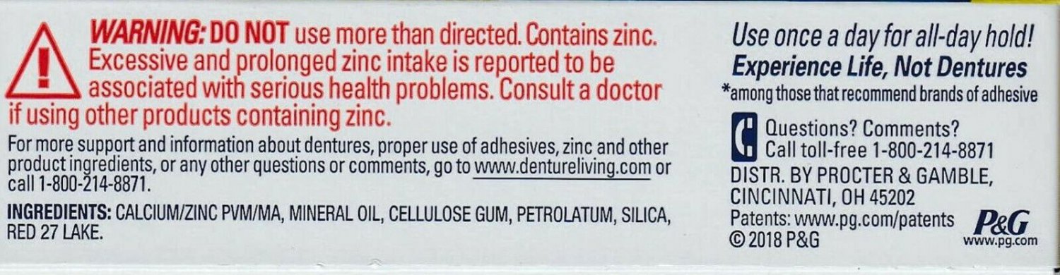 FIxodent Ultra Denture Adhesive Cream, Max Hold, 62.4 g (2.2 oz)