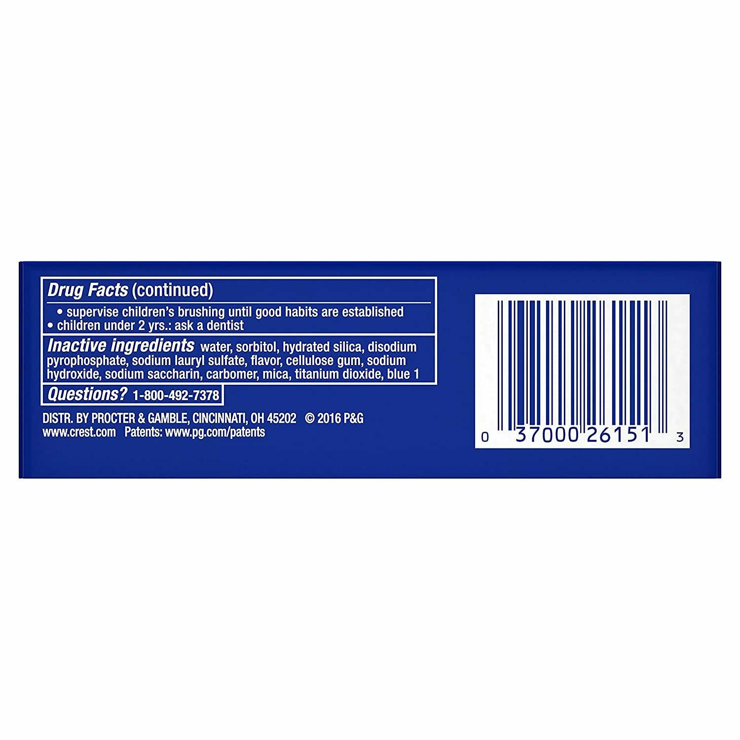 Crest 3D White Radiant Mint Travel Toothpaste 0.85 Oz (24 g), Enamel ...