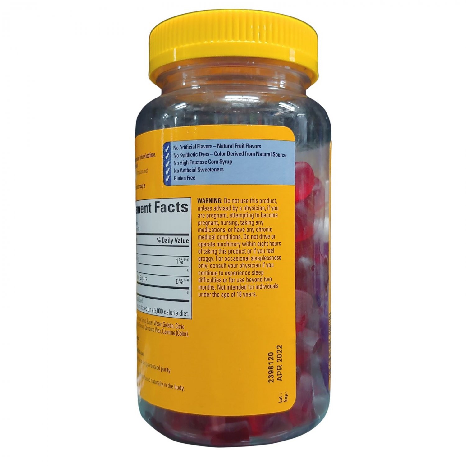 Nature Made Melatonin Gummies, 10 mg per serving, Dreamy Strawberry ...