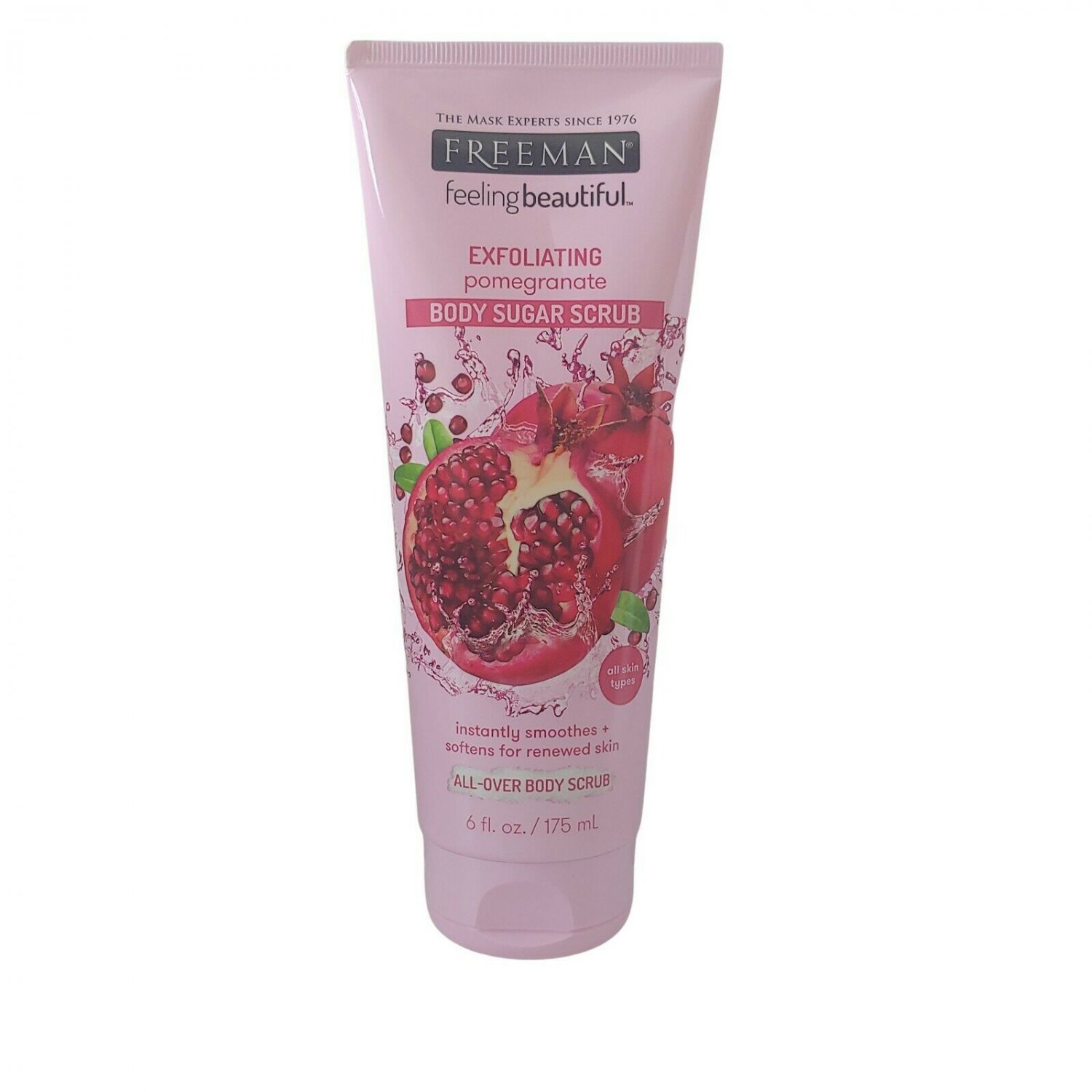 Freeman Exfoliating Pomegranate Body Sugar Scrub, 175 ml (6 fl oz)