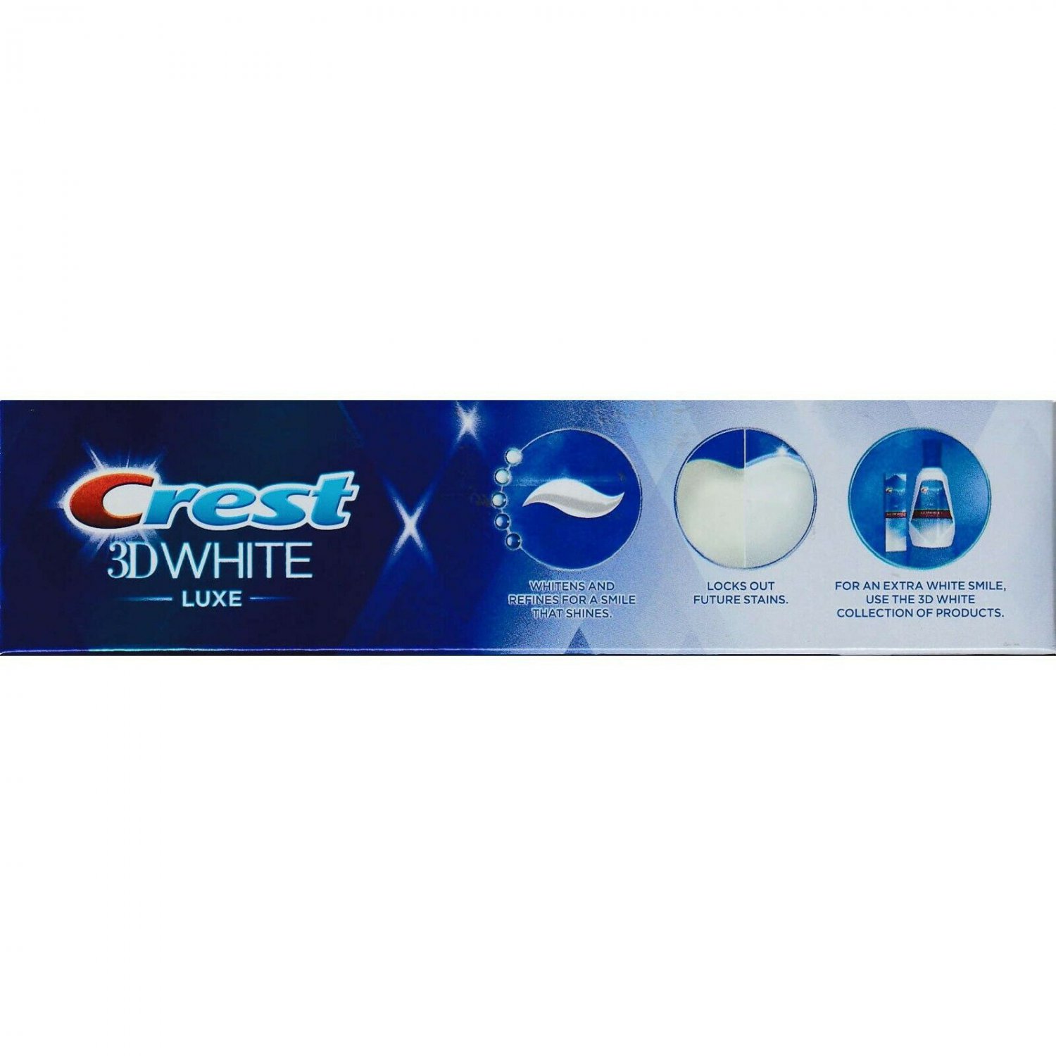 Crest 3D White -LUXE- Diamond Strong Toothpaste, Brilliant Mint, 99 g
