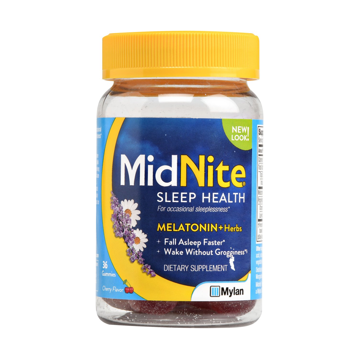 MidNite Drug-free Sleep Aid Gummies, Cherry Flavor, 36 Count ...
