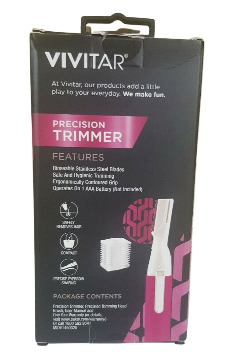 Vivitar Silky Smooth Precision Trimmer, PG-V016-PNK