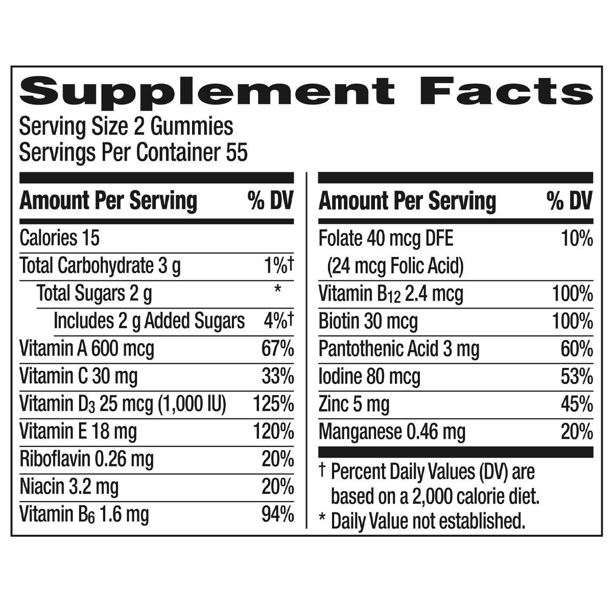 Centrum Adults MultiGummies Multivitamin Assorted Fruit, 110 Gummies ...
