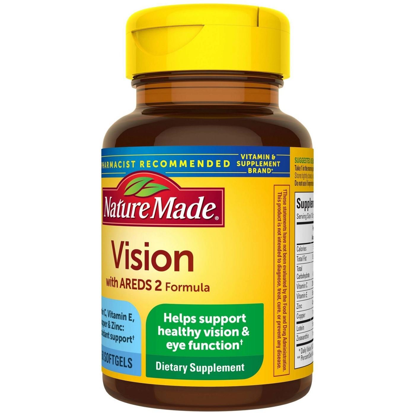 Nature Made Vision with AREDS 2 Formula, 60 Softgels, Exp 02/2023