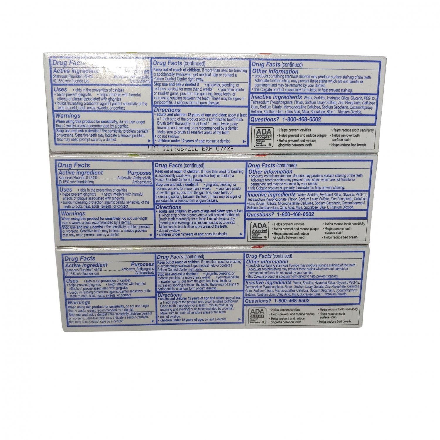 Colgate Total SF Whole Mouth Health Gel Toothpaste, 3.3 oz / 93 g (3 ...