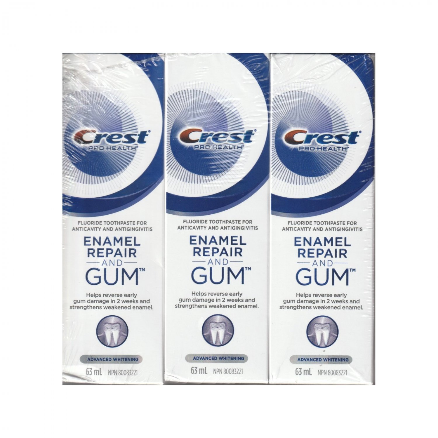 Crest Pro Health Enamel Repair & Gum Toothpaste, Advanced Whitening, 63 ...