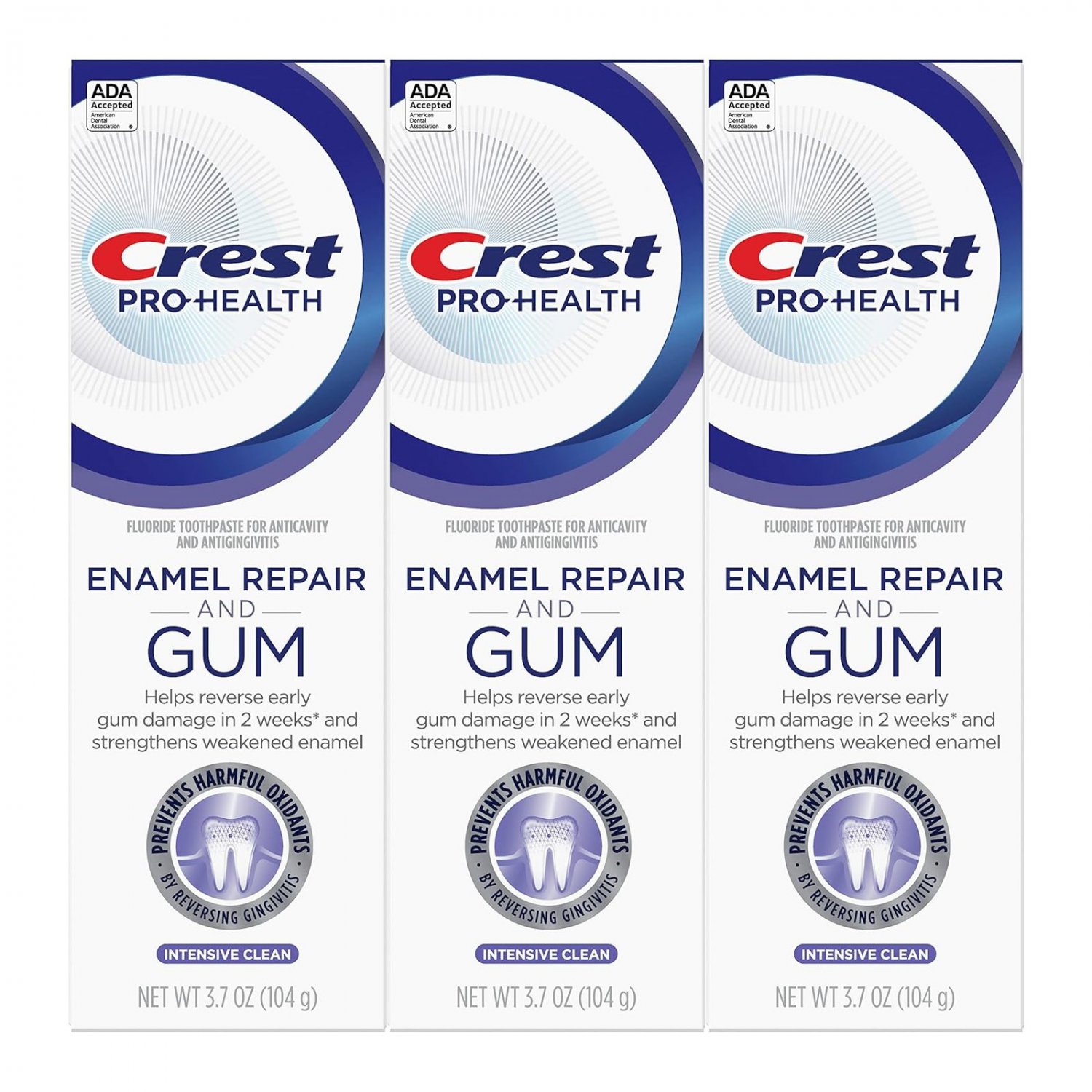 Crest Pro Health Enamel Repair and Gum Toothpaste, Intensive Clean, 3.7 ...