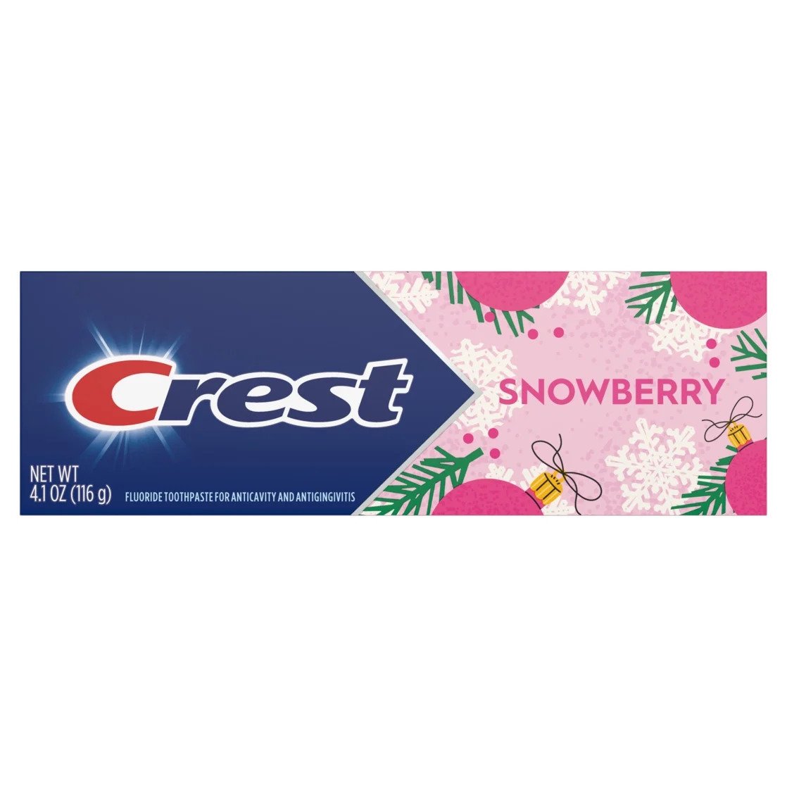 Crest Snowberry Toothpaste, 4.1 oz (116 g) 3-PACK, Fluoride Toothpaste ...