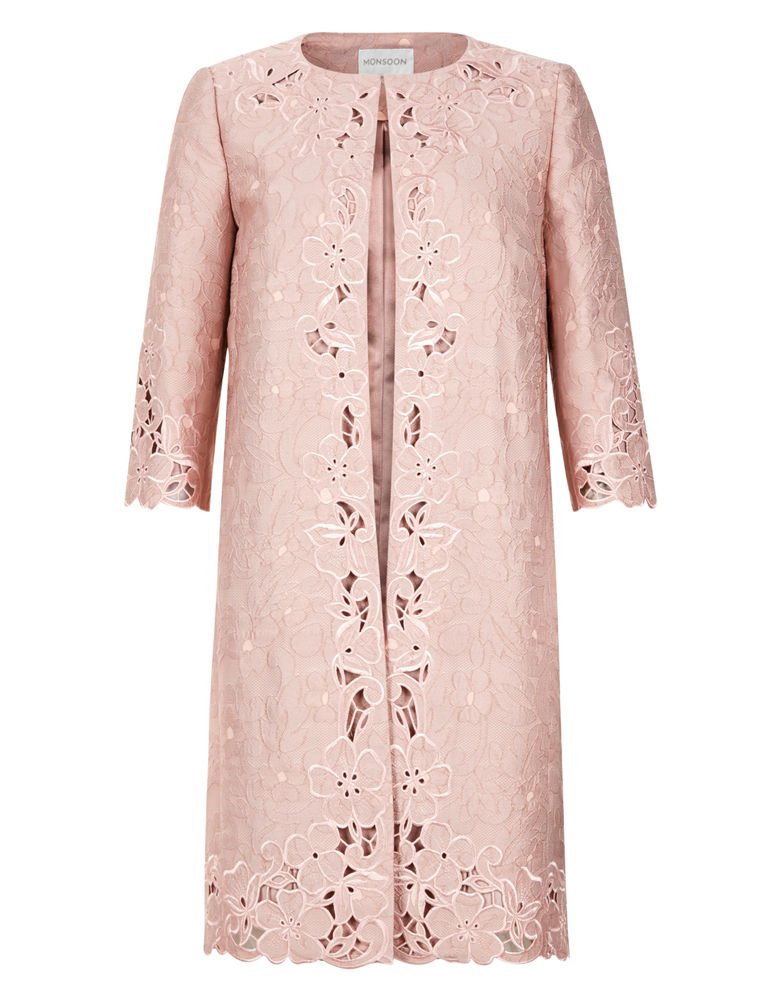 MONSOON Daisy Jacquard Pink Jacket BNWT