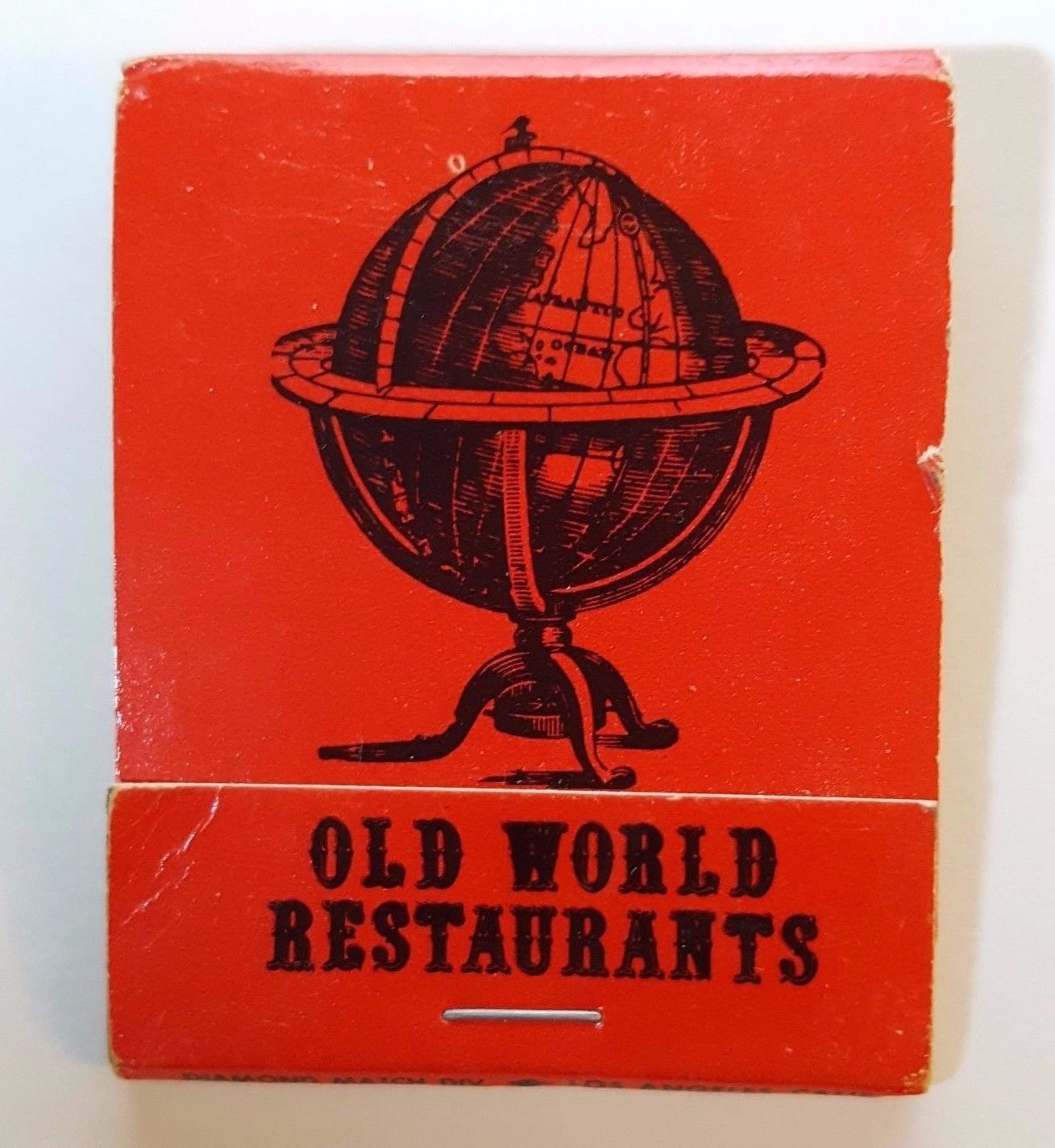 Old World Restaurants Vintage Matchbook Matches Hollywood Beverly Hills ...