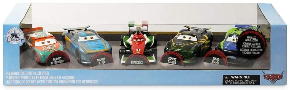 Disney Pixar Cars Pullback Die-Cast Set - 5 Pack