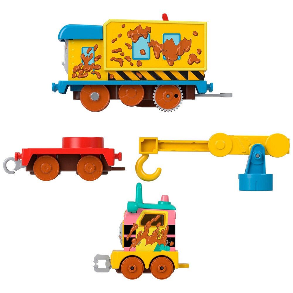 Thomas Tank Engine Muddy Fix 'Em Up Friends Carly & Sandy Motorized ...